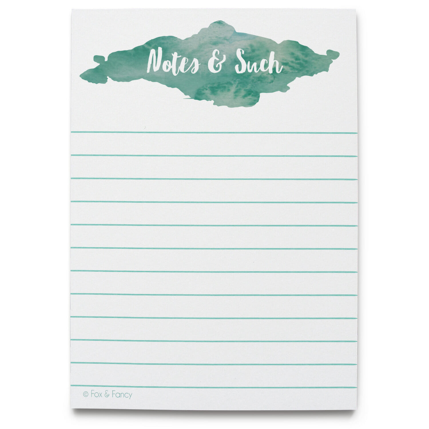 Notes and Such | 4.25″x5.5″ Notepad | 50 Pages – Fox & Fancy