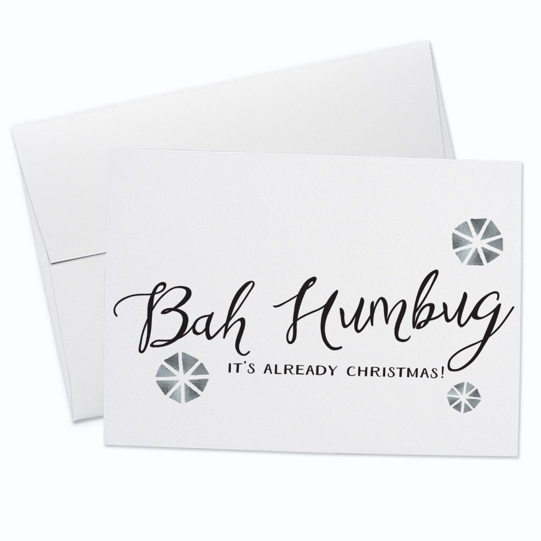 Bah Humbug Holiday Greeting Card • Fox & Fancy